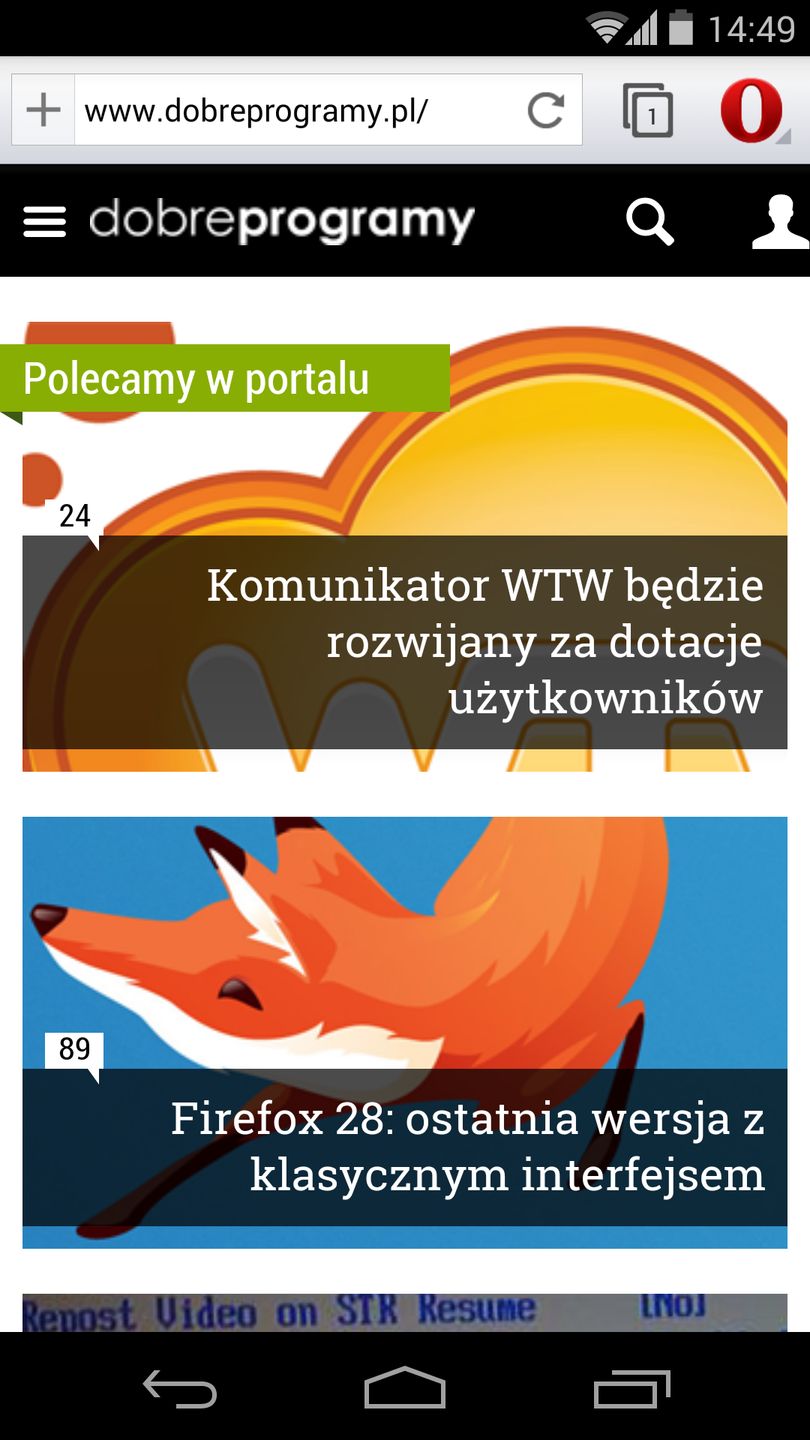 Opera na Androida 89.4.4705.84250 (Android) - dobreprogramy