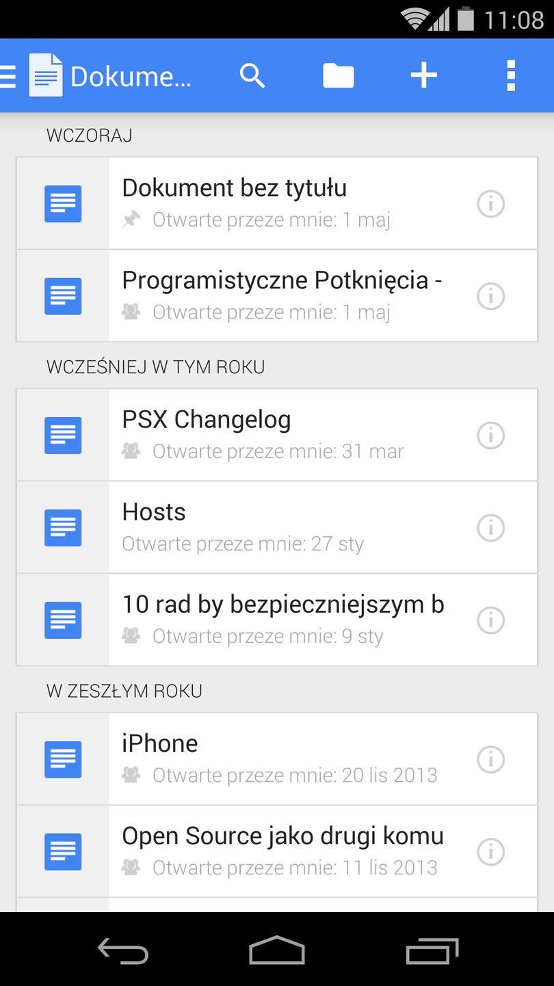 Dokumenty Google (Android) - dobreprogramy