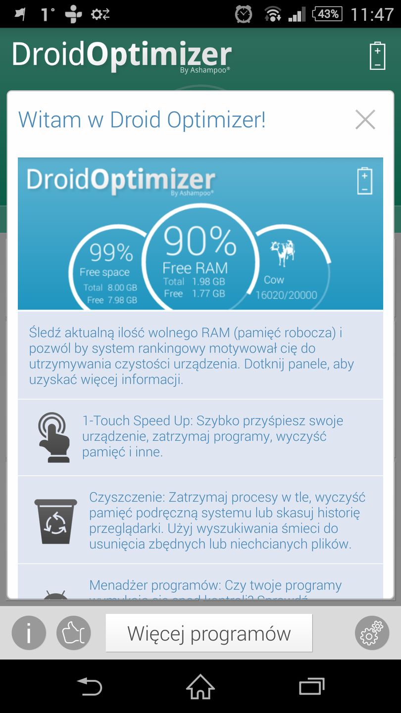 Droid Optimizer 4.2.4-playstore (Android) - dobreprogramy