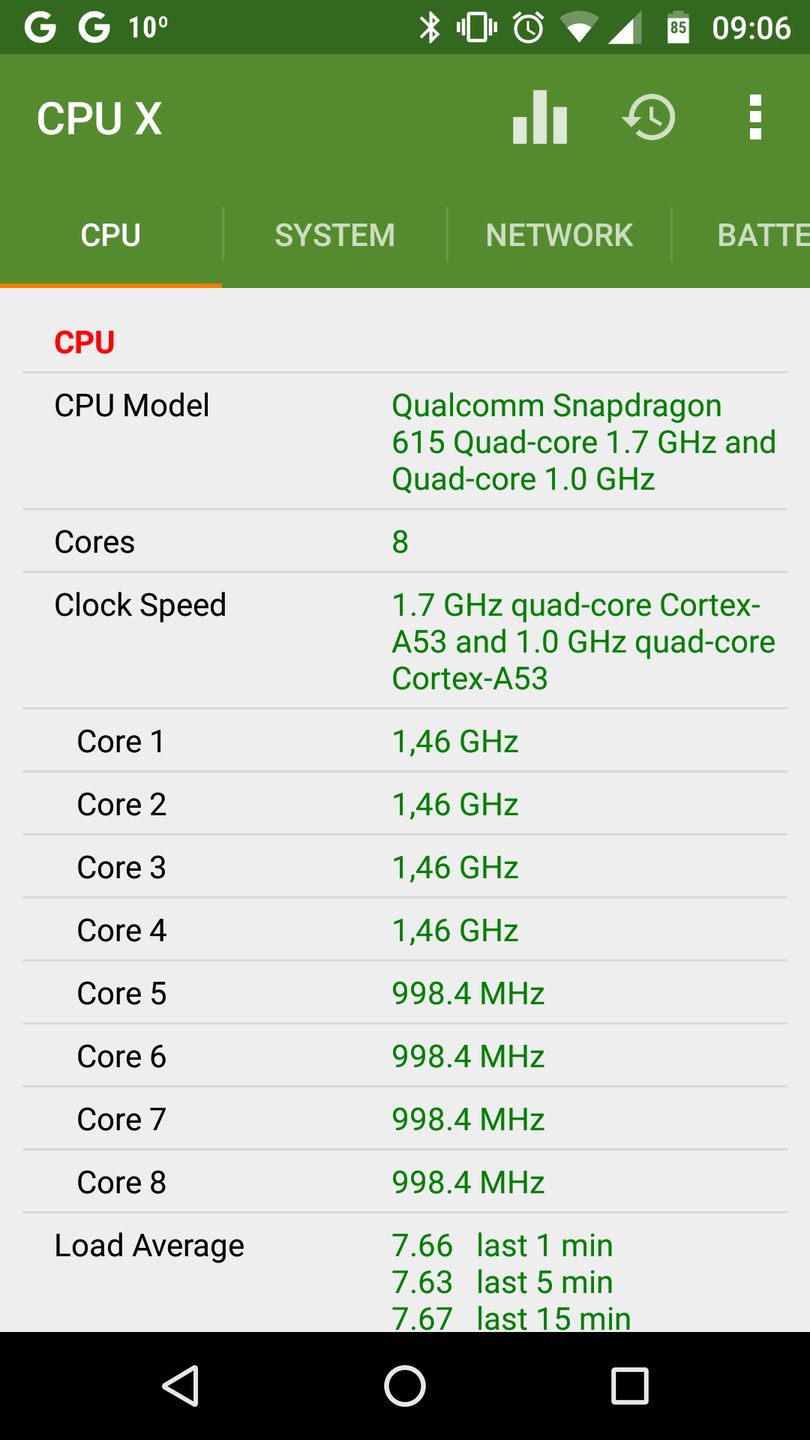 CPU X : System & Hardware info 3.9.1 (Android) - dobreprogramy