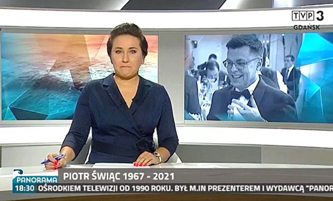 Prezenter TVP zginął w wypadku. Dziennikarka nie wytrzymała na wizji