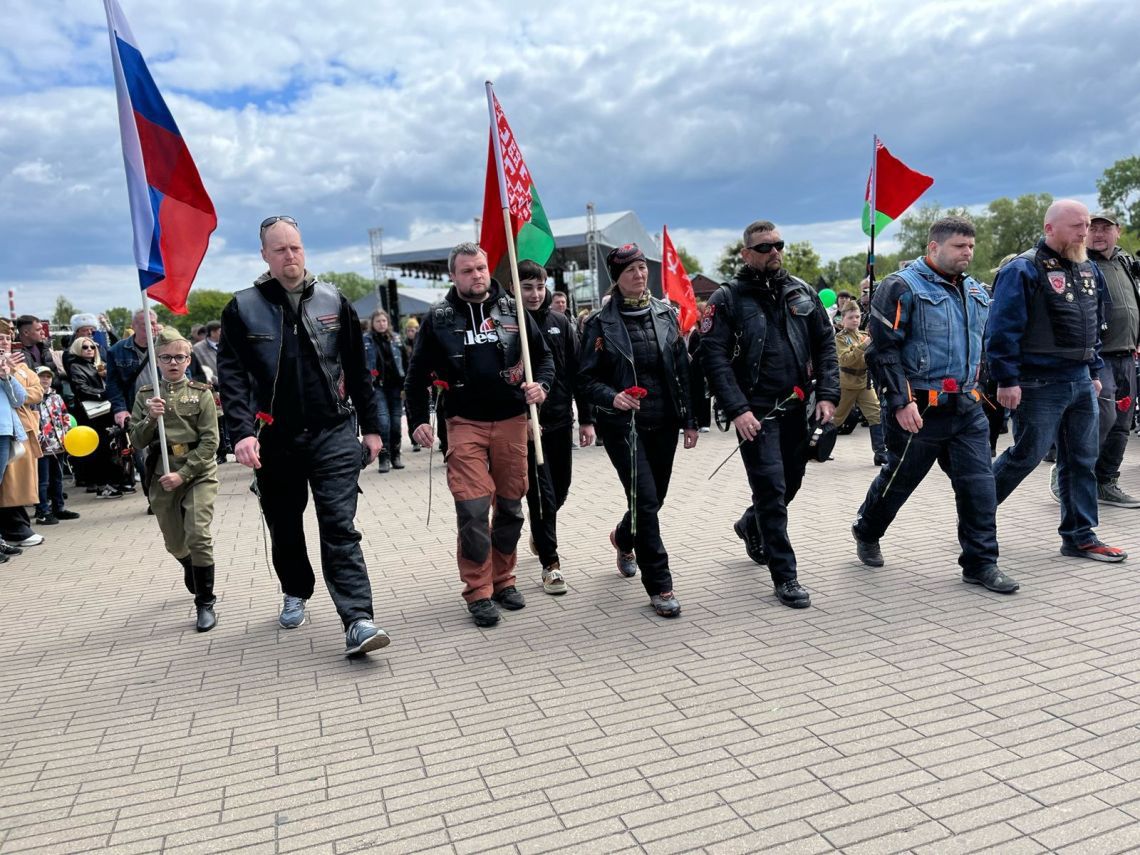 Night Wolves plant 'missile' saplings at Russian consulate