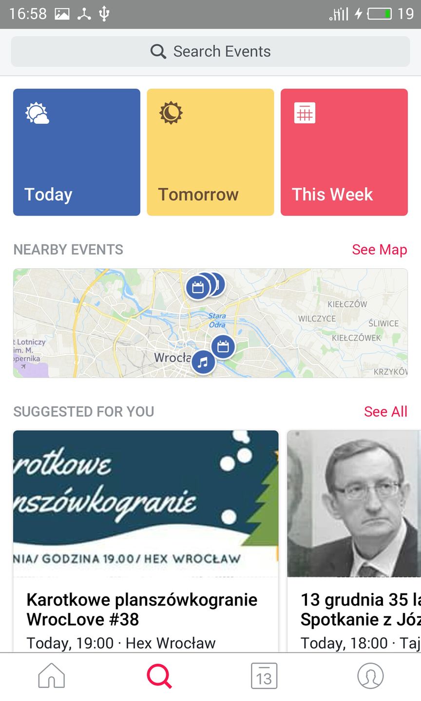 Events from Facebook 3.0 (Android) - dobreprogramy