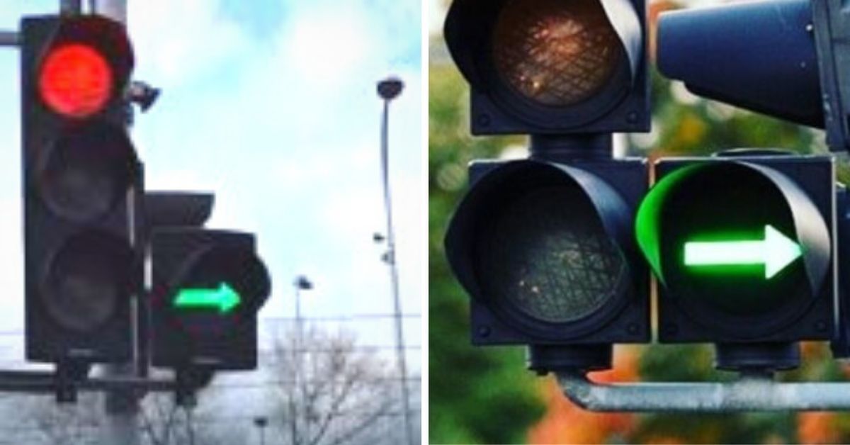 Zielona strzałka. Szacuje się, że 90% Polaków źle z niej korzysta, bo ...