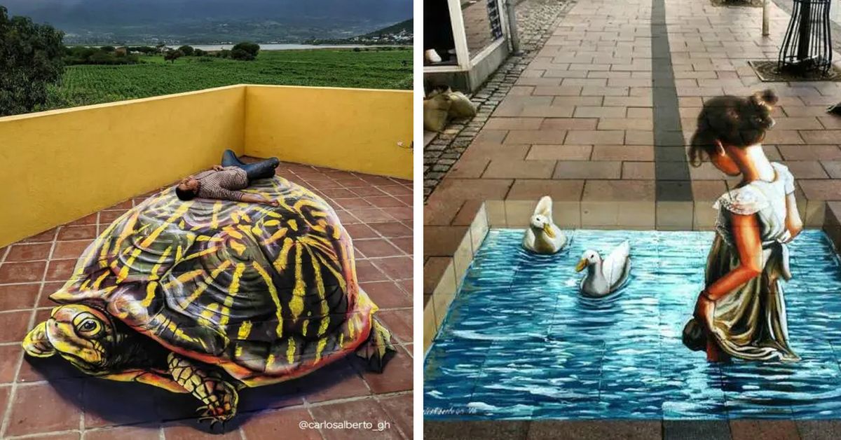 23 Surreal Murals That Create Optical Illusions and Effectively Trick ...