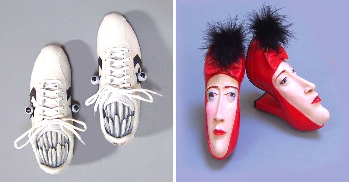 17 Examples of How Old Shoes Can Be Turned Into Amazing Surreal Decorations