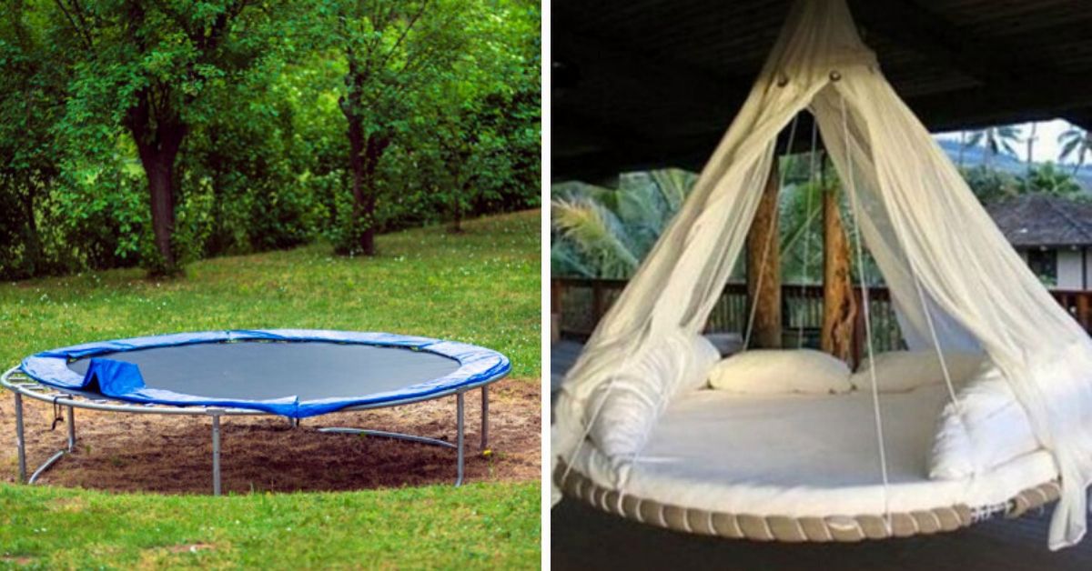 Ridiculously cute way to repurpose an old trampoline - how to make ...