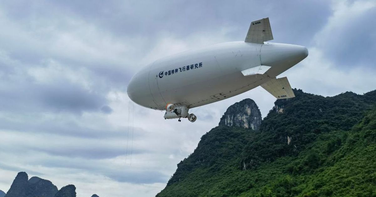 Chinese AS700 airship sets new record with 621-mile flight