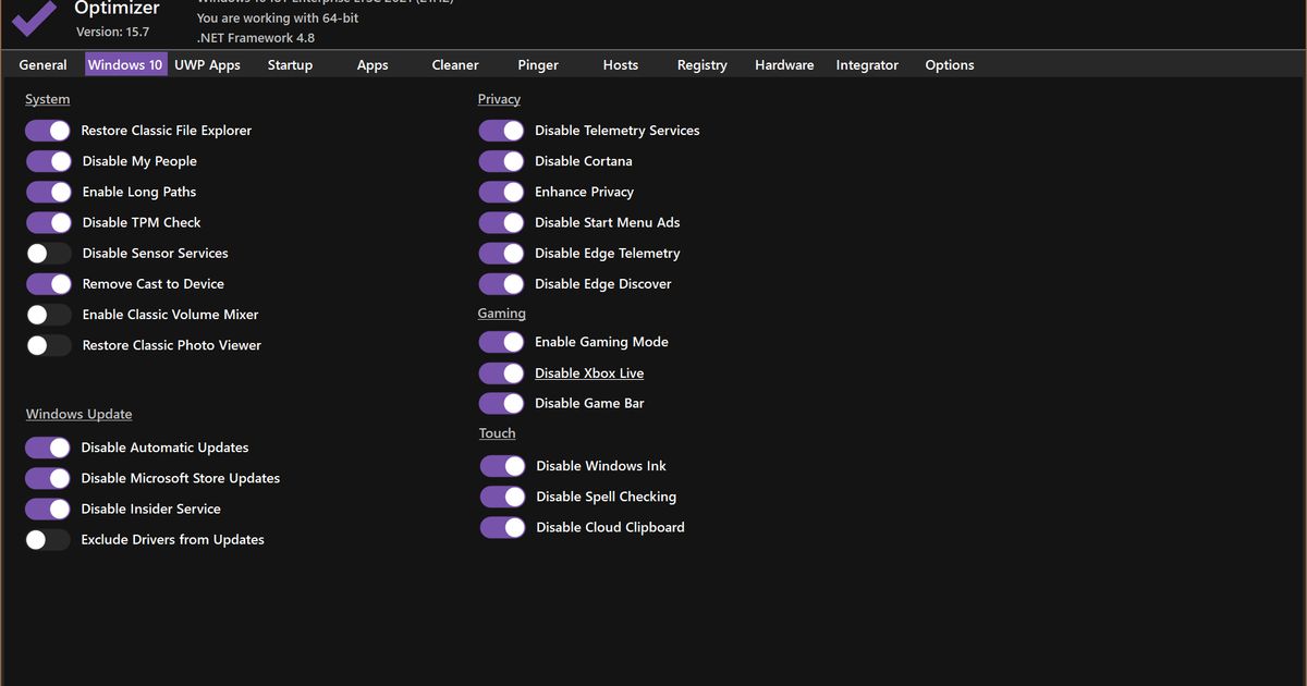 Optimizer 1.66 - dobreprogramy