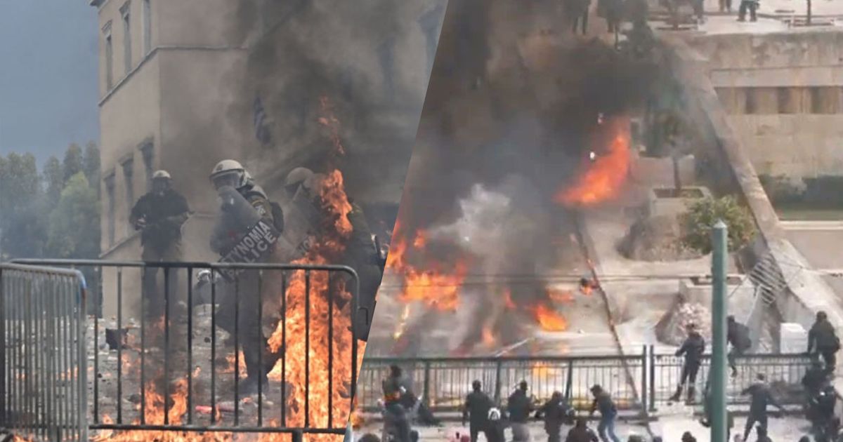 Greece paralyzed by mass protests and riots over rail tragedy