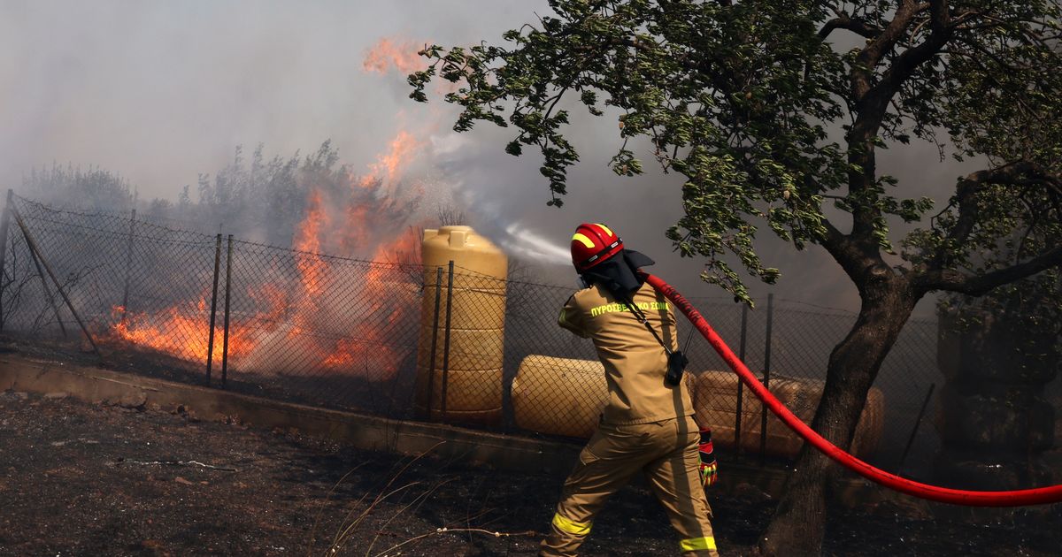 Greece fights with fires as yacht fireworks spark forest fire. 13 ...