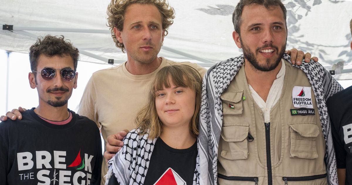 Greta Thunberg and 12 other activists detained on board Madleen
