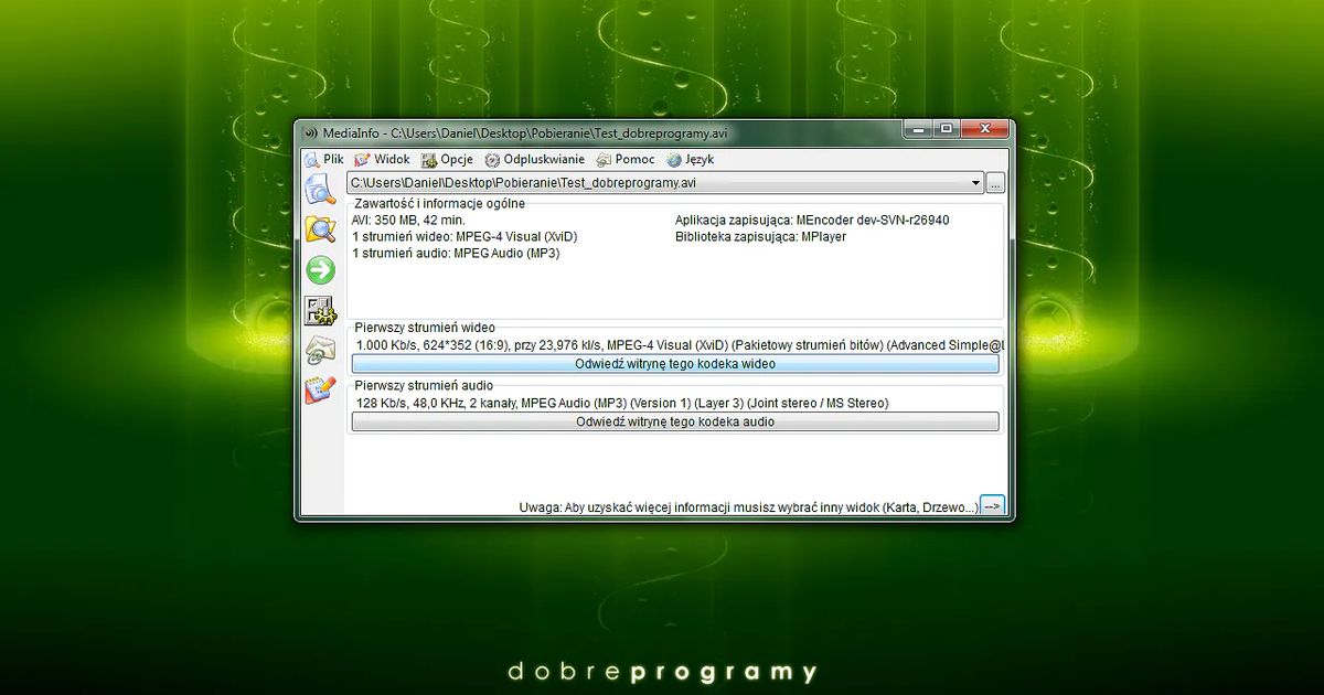 MediaInfo 22.06 (macOS) - dobreprogramy