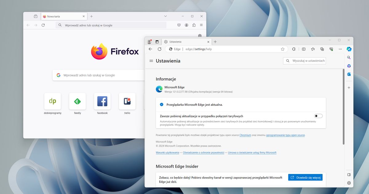 Mozilla krytykuje Microsoft za "wciskanie" ludziom Edge'a