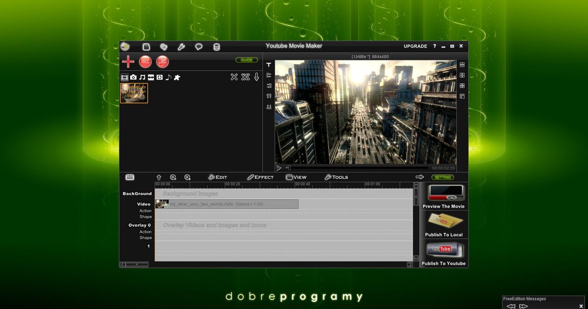 Youtube Movie Maker 22.08 - dobreprogramy