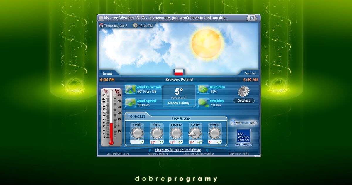MyFreeWeather 2.24 - dobreprogramy