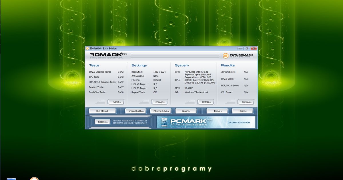 3DMark06 Basic Edition 1.2.1 - dobreprogramy