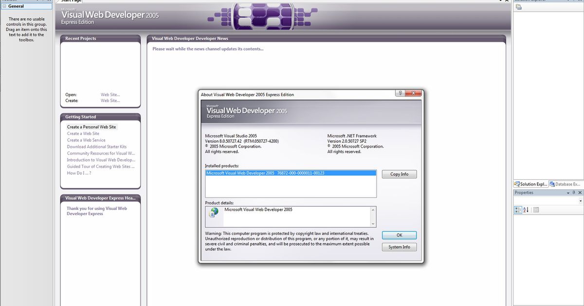 Visual Web Developer 2005 Express Edition - dobreprogramy