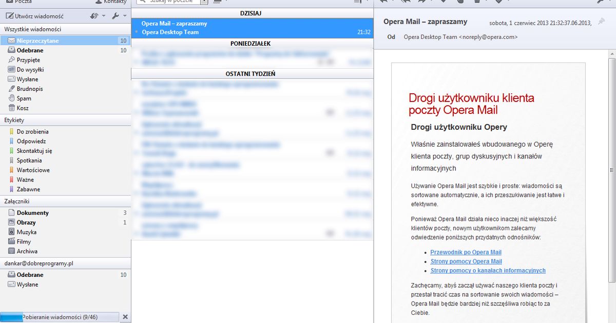 Opera Mail 1.0 Build 1044 - dobreprogramy