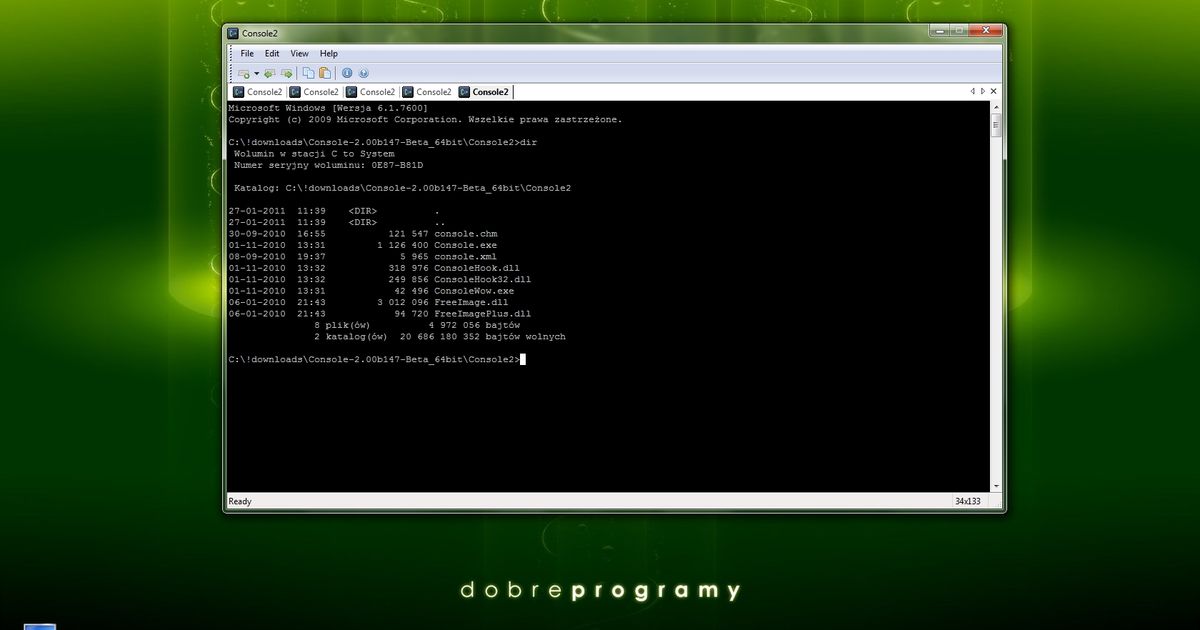 Console2 2.00 build 148 Beta - dobreprogramy