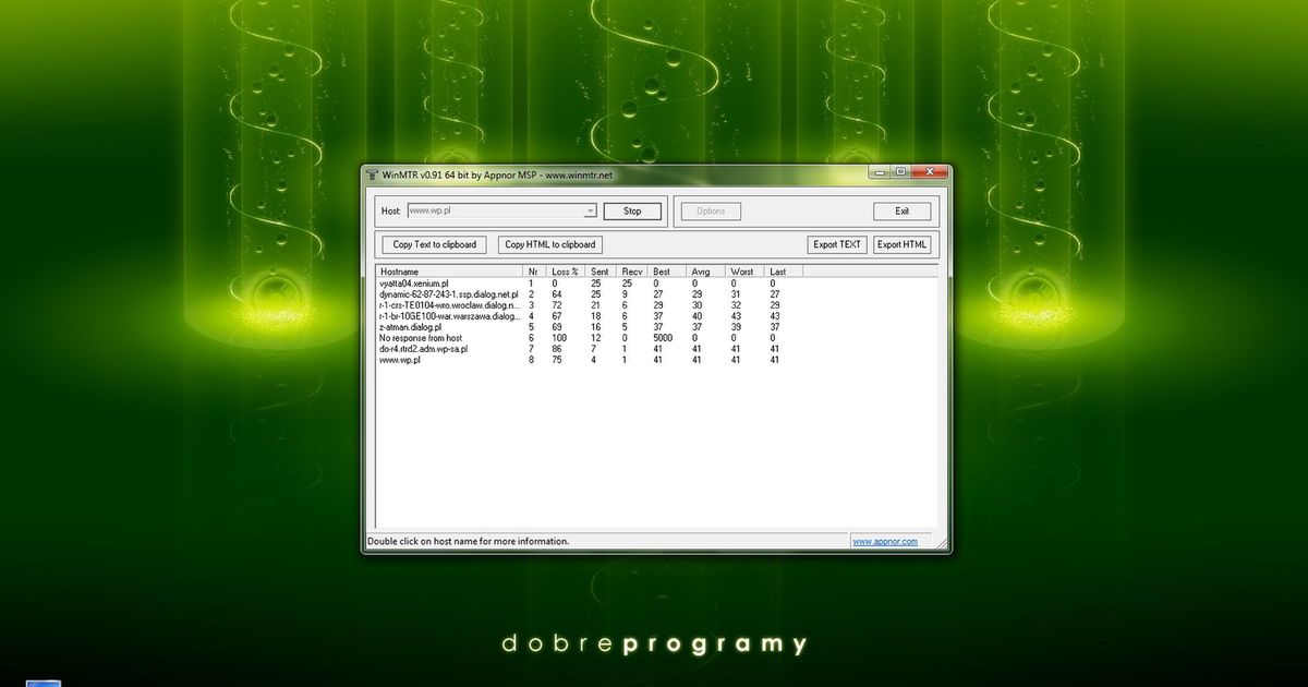 WinMTR 0.92 - dobreprogramy