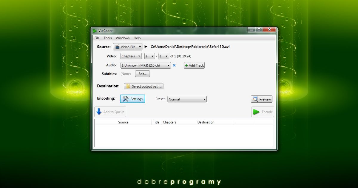 VidCoder 11.10 - dobreprogramy