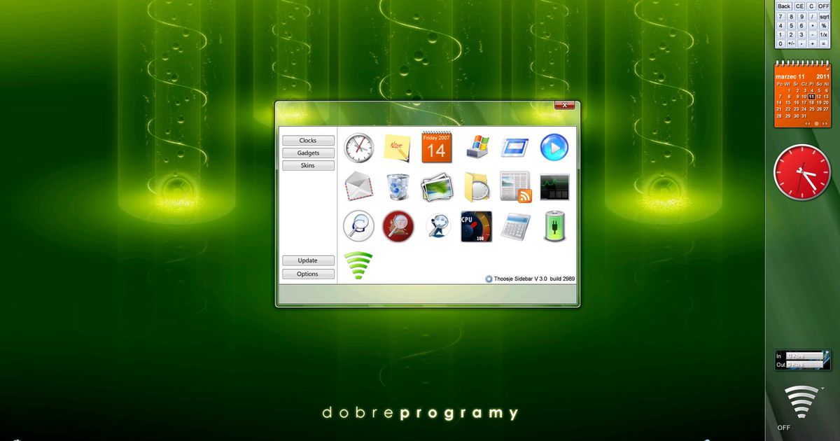 Thoosje Vista Sidebar 3.1 - dobreprogramy