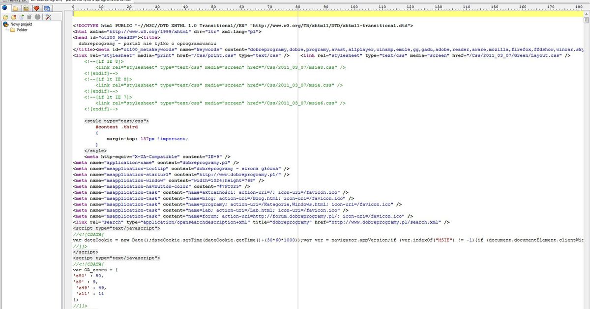 PSPad 5.0.7 Build 775 - dobreprogramy