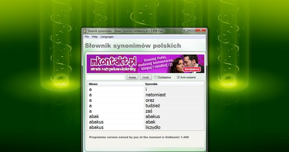 GoNaomi Słowniki Synonimów 1.458 - dobreprogramy