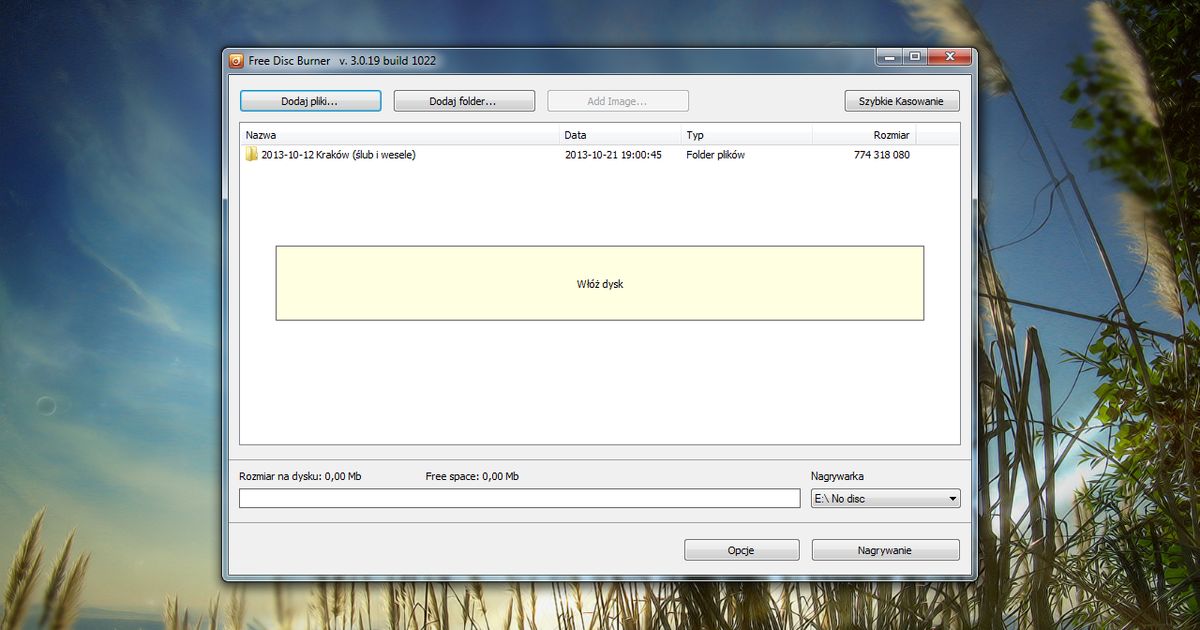 Free Disc Burner 3.0.66.823 - dobreprogramy