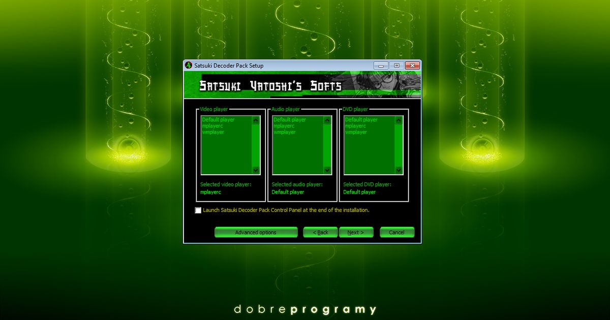 Satsuki Decoder Pack 5.4.2 - dobreprogramy