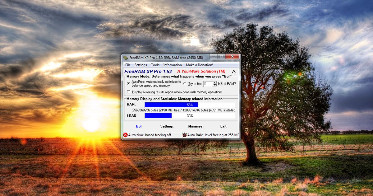 FreeRAM XP Pro 1.52 - dobreprogramy