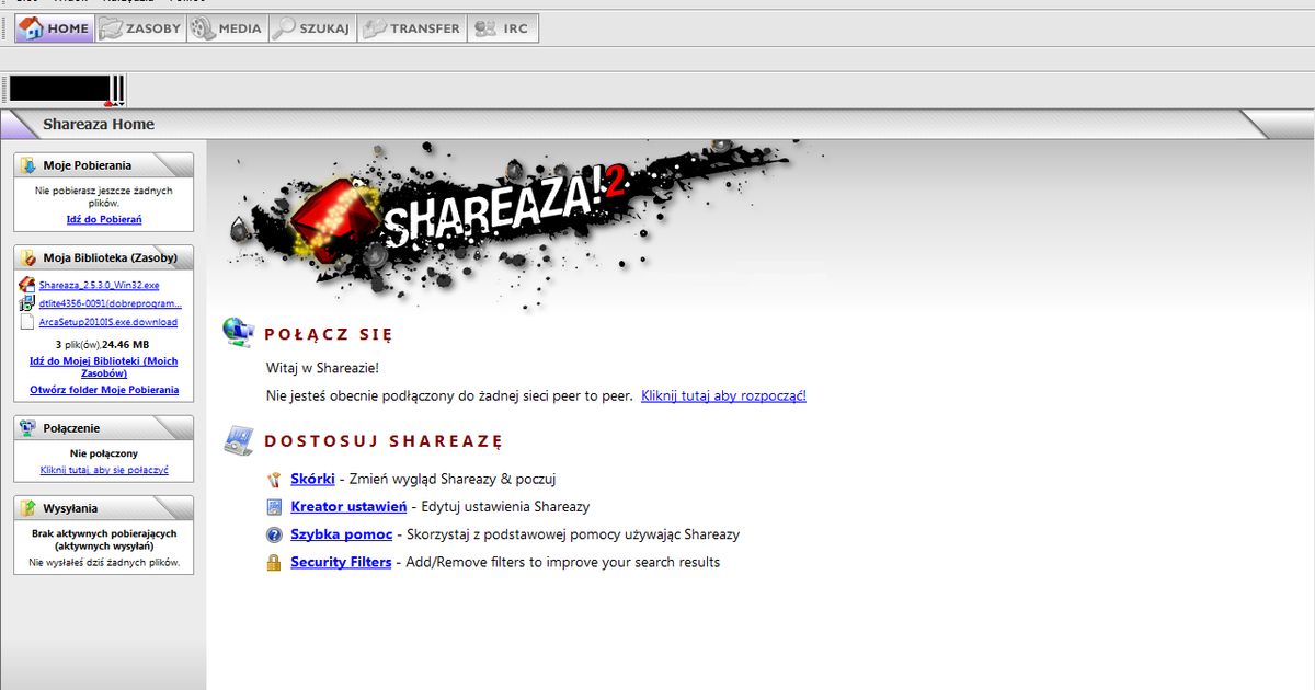 Shareaza 2.7.10.2 - dobreprogramy