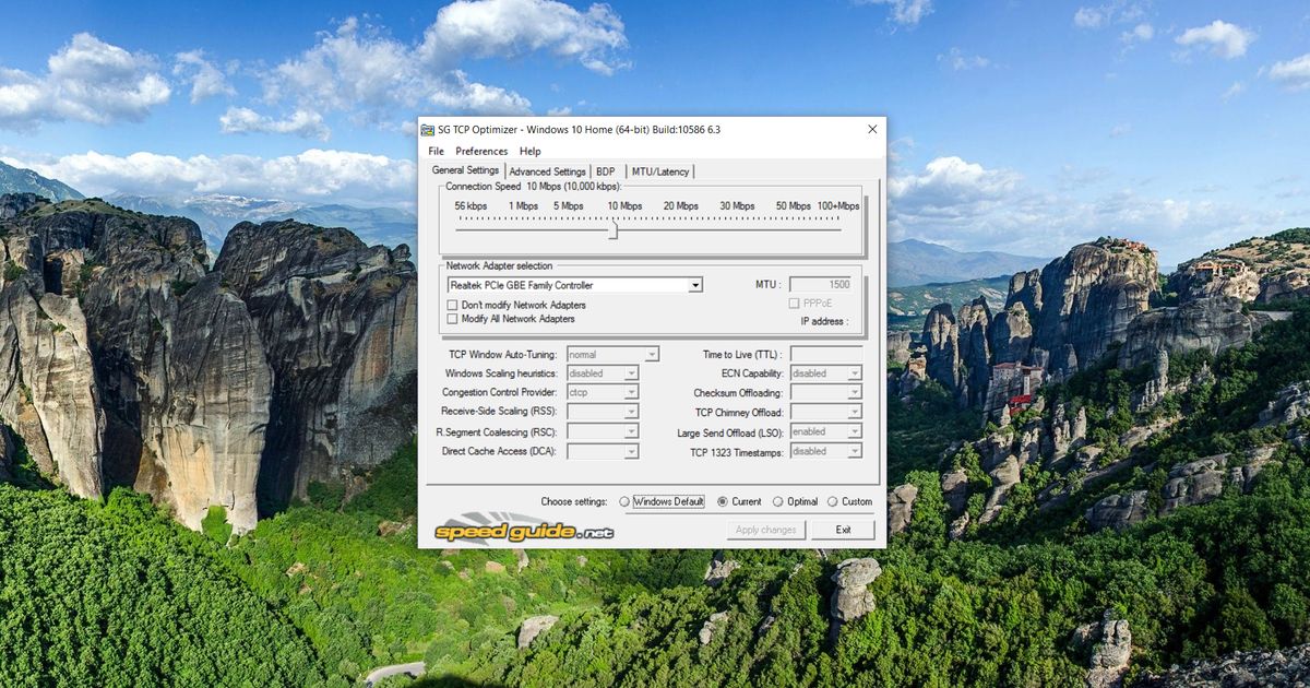 TCP Optimizer 4.1.1 - dobreprogramy