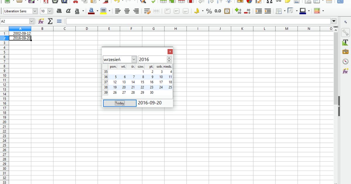 Calendar for Calc 4.0.1 - dobreprogramy