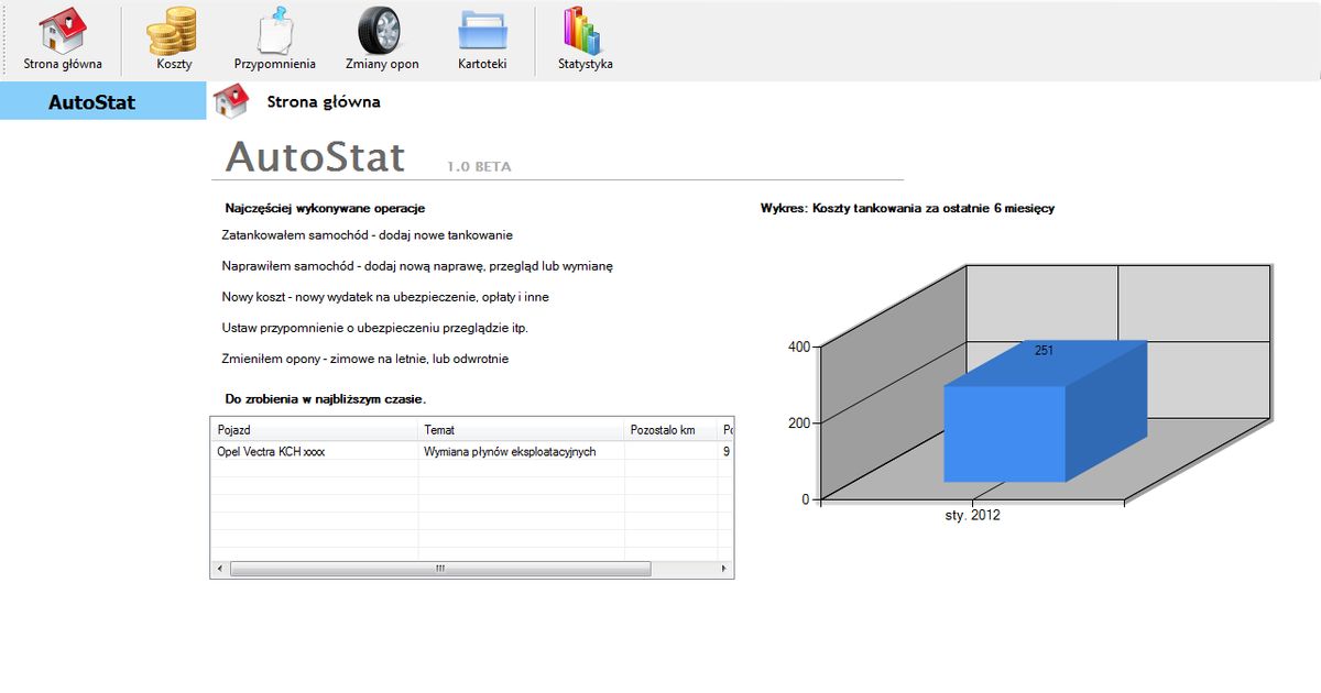 AutoStat 1.0 Beta - dobreprogramy