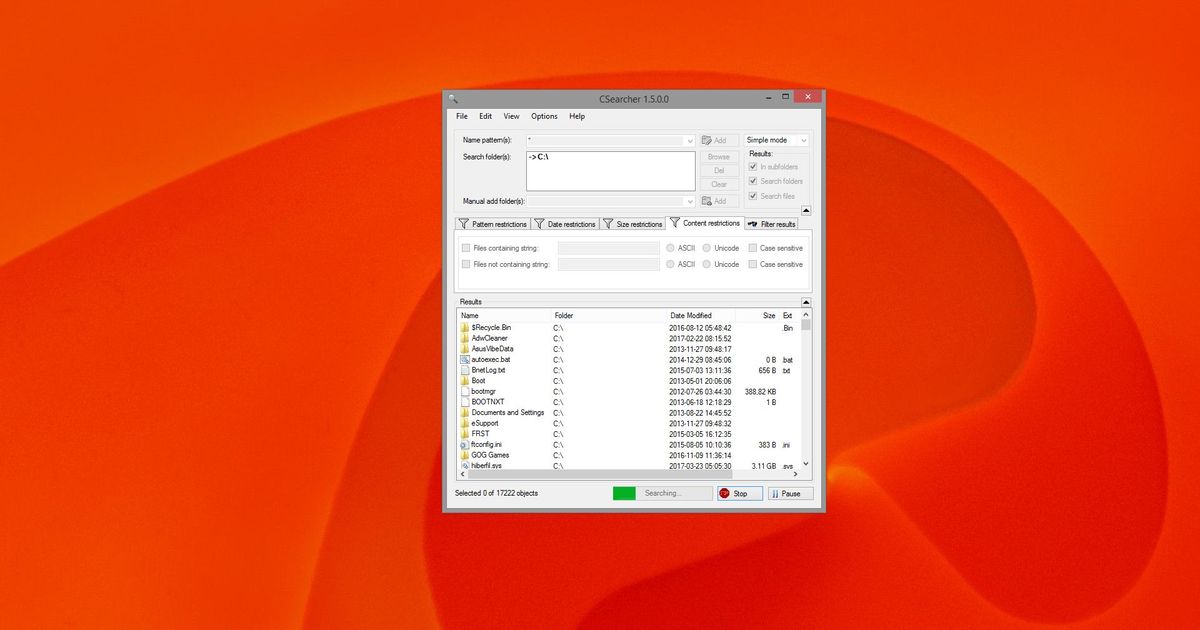CSearcher 1.5.5.1 - dobreprogramy