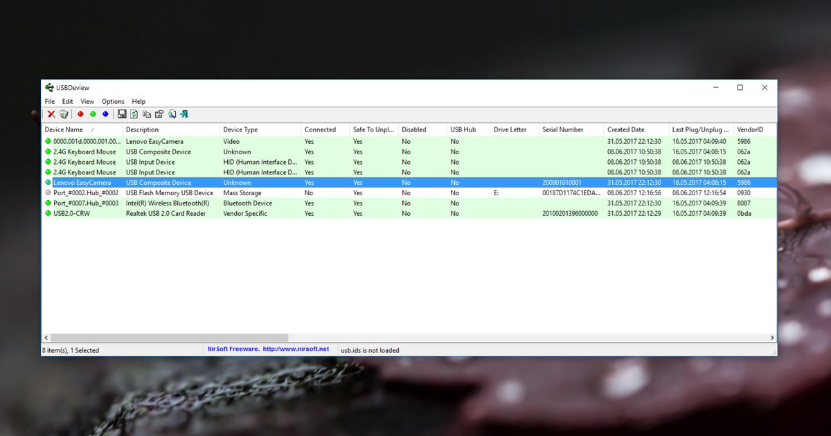 USBDeview 3.06 - dobreprogramy