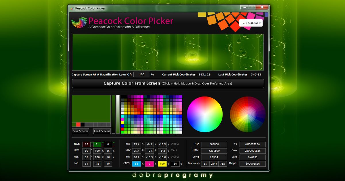 Peacock Color Picker 3.1.9 - dobreprogramy