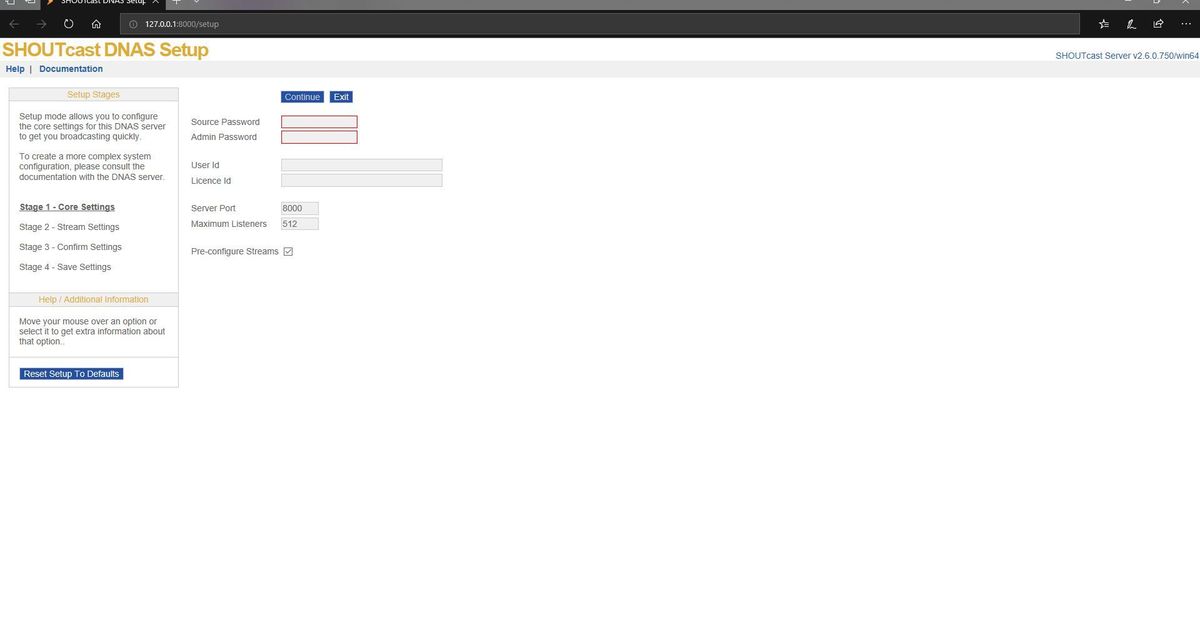 SHOUTcast DNAS 2.6.0.753 - dobreprogramy