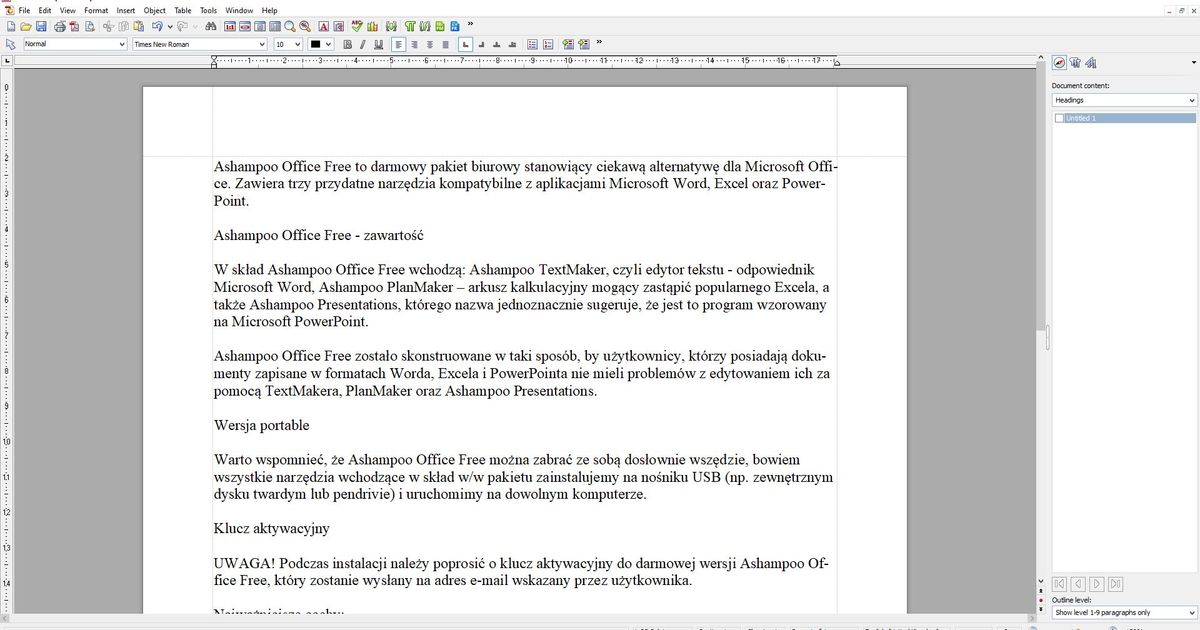 Ashampoo Office Free 12.0.0.963 - dobreprogramy