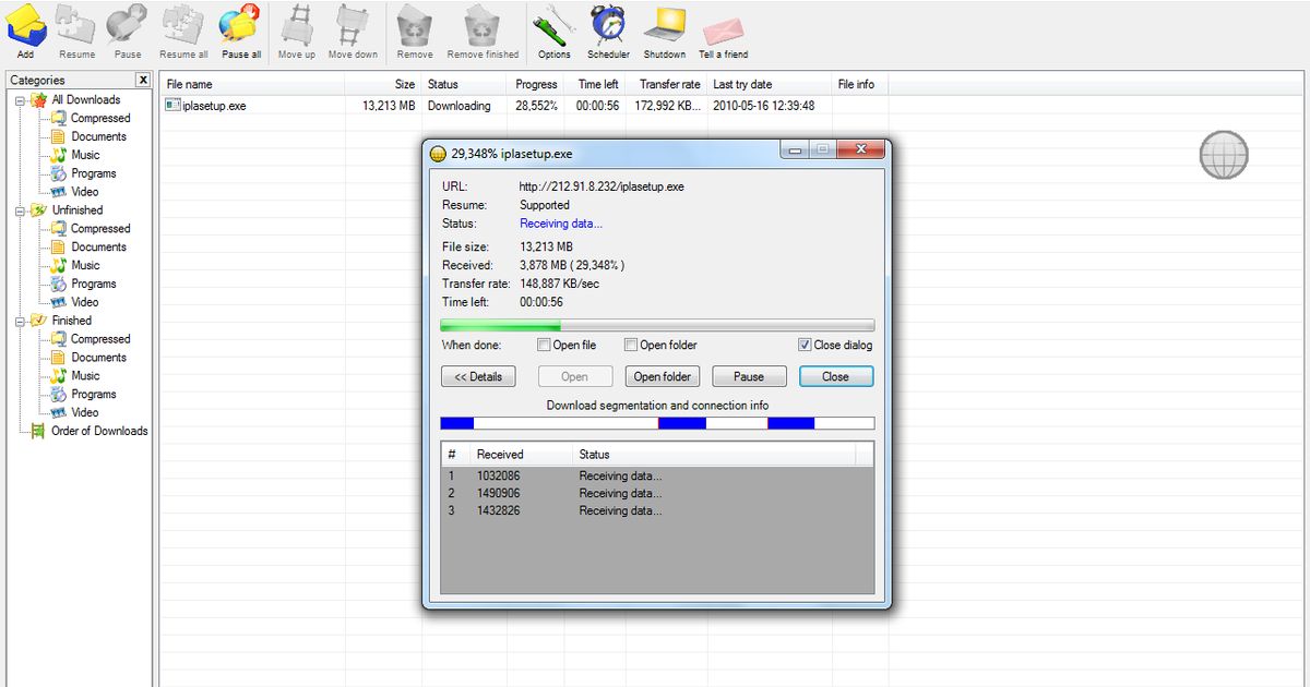 Download Accelerator Manager 5.1.1 RC2 - dobreprogramy