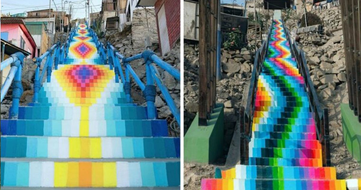 13 Flights of Steps Looking like Andean Blankets. All to Be Found in ...