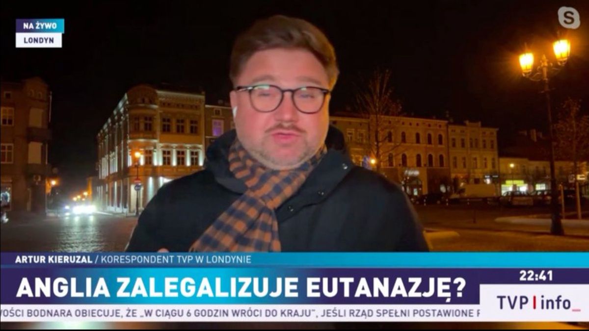 Duża wpadka w TVP Info. Reporter szybko się wytłumaczył