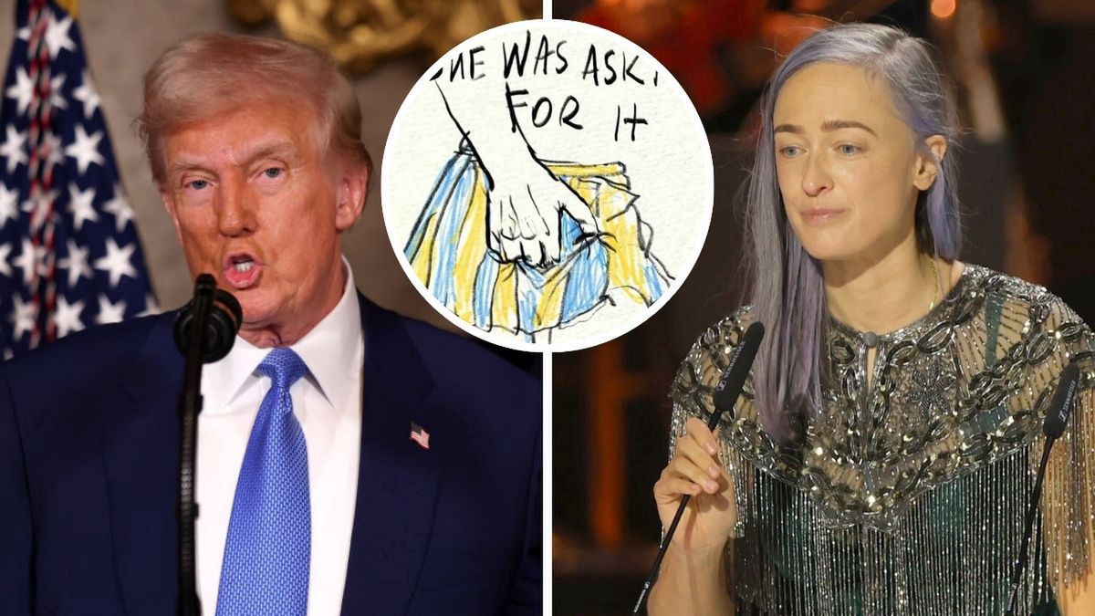 Damięcka odpowiedziała mocną grafiką na słowa Trumpa o Ukrainie ...