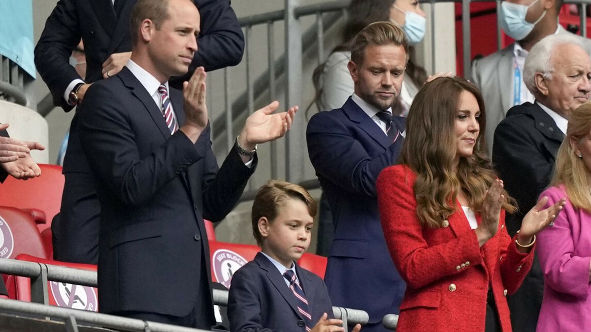 William i Kate zabrali George'a na mecz Anglików na Euro 2020. Tata i ...