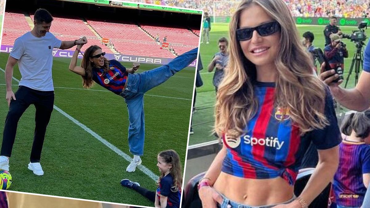 Anna Lewandowska kibicowała mężowi z błędem na koszulce. Fani szybko ...