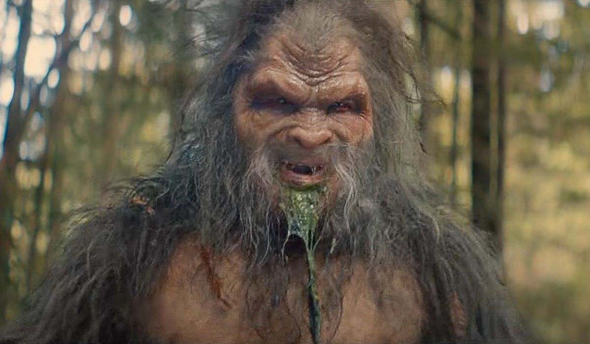 Eisenberg and Keough are unrecognizable in the prehistoric "Sasquatch ...