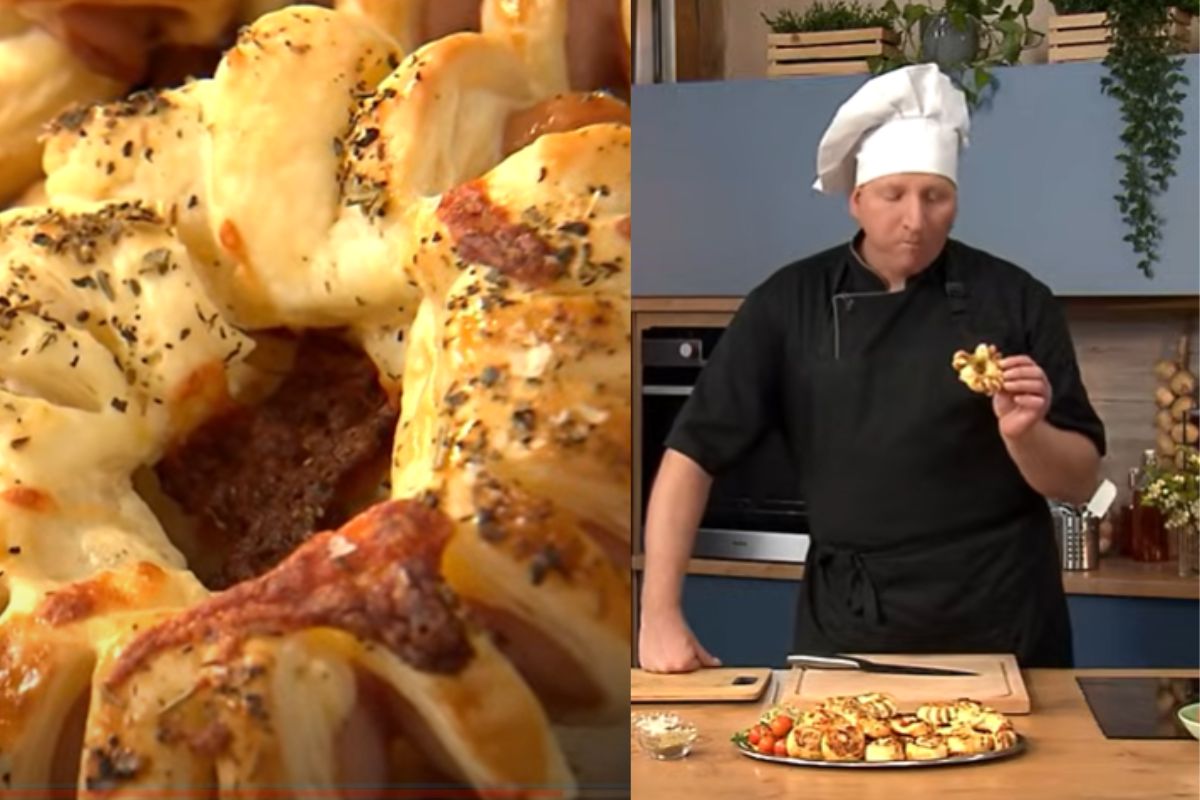 Remigiusz Rączka wziął opakowanie ciasta francuskiego. W pół godziny ...