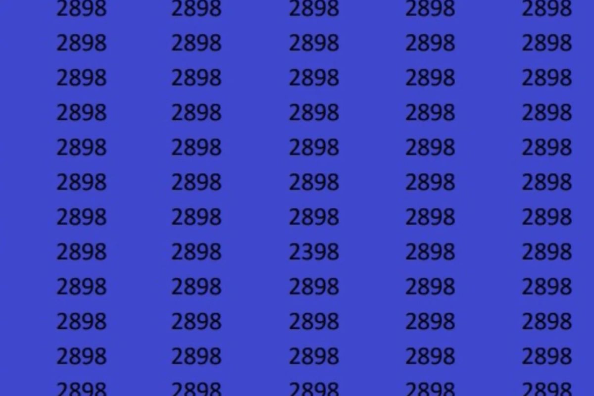 Finding number 2398: Test your perceptiveness in 20 seconds